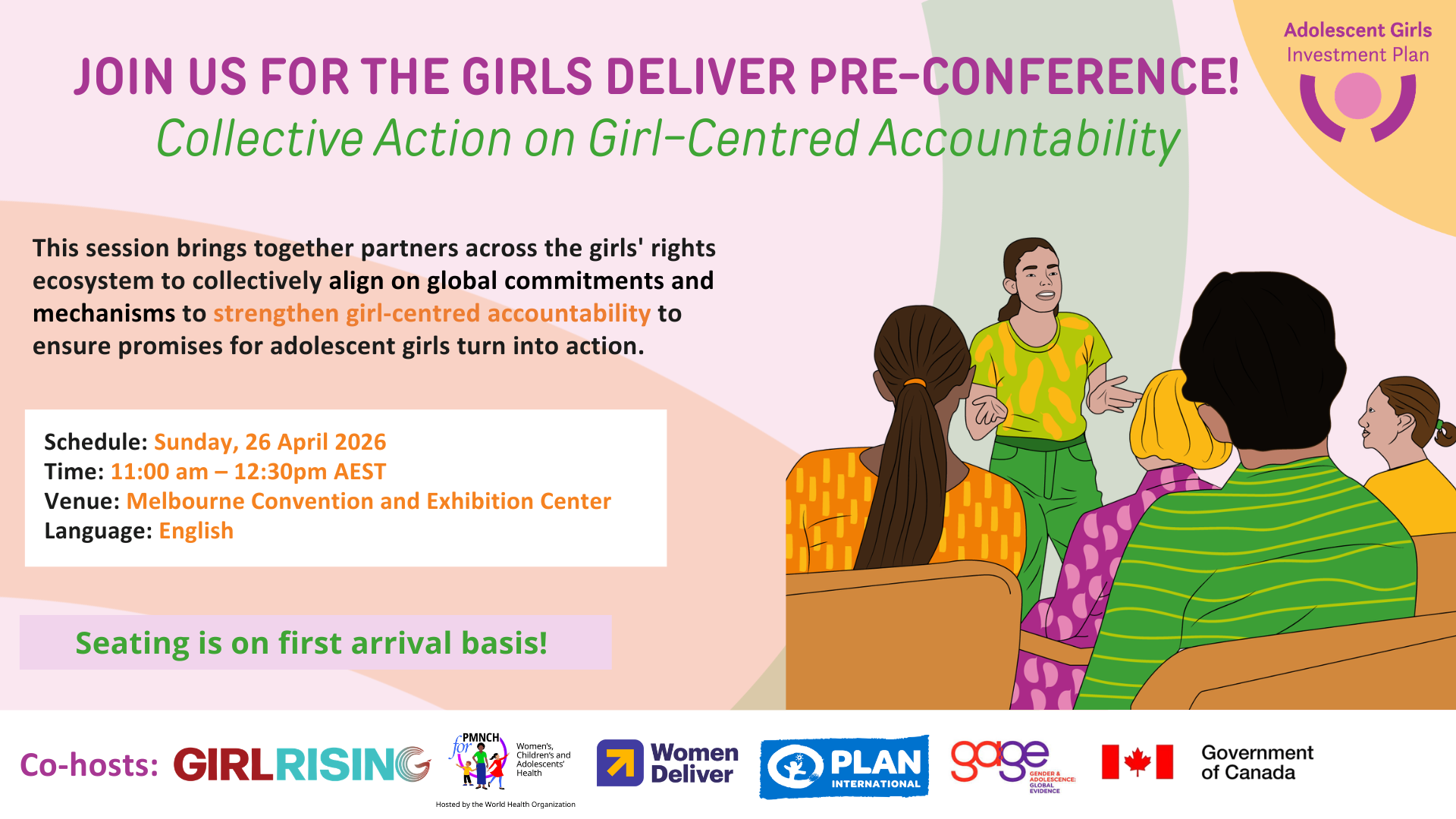 AGIP at Women Deliver 2026 – Adolescent Girls Investment Plan